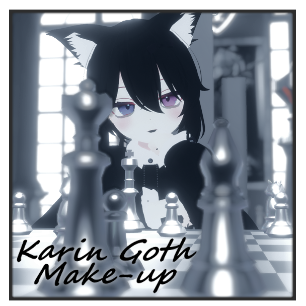 【Karin】- Goth Makeup + eyes texture /【カリン】- ゴスメイク＋目のテクスチャー - Luma ...