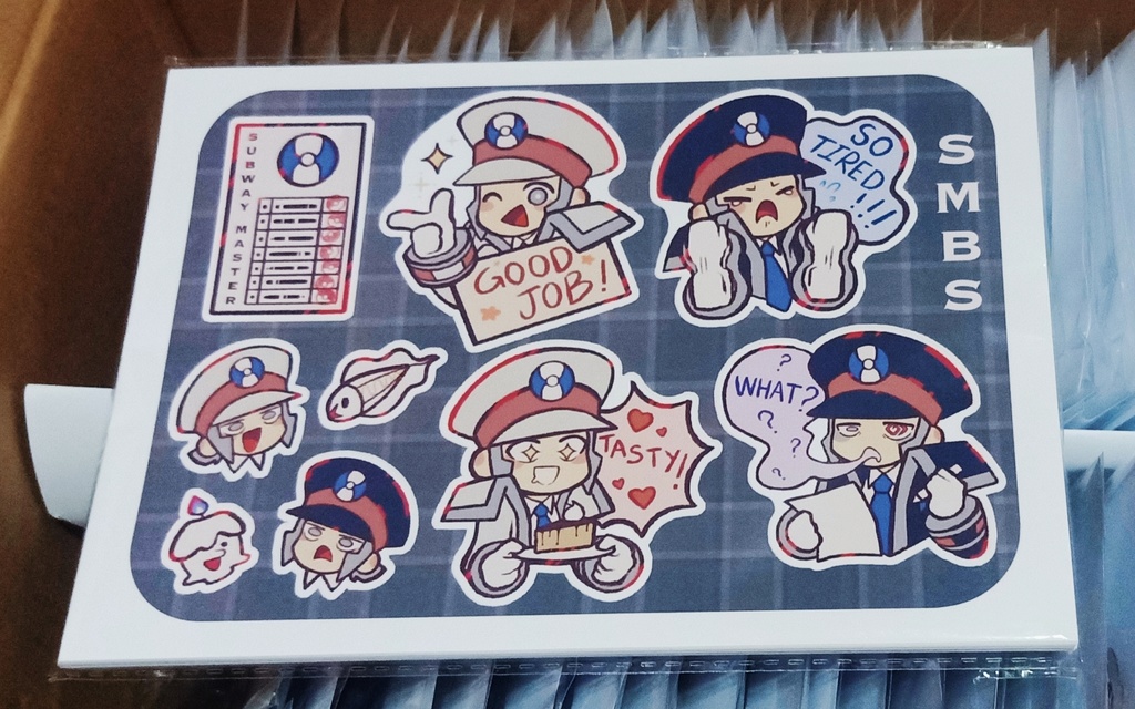 A5 SBMS Stickers - putih-weiss - BOOTH