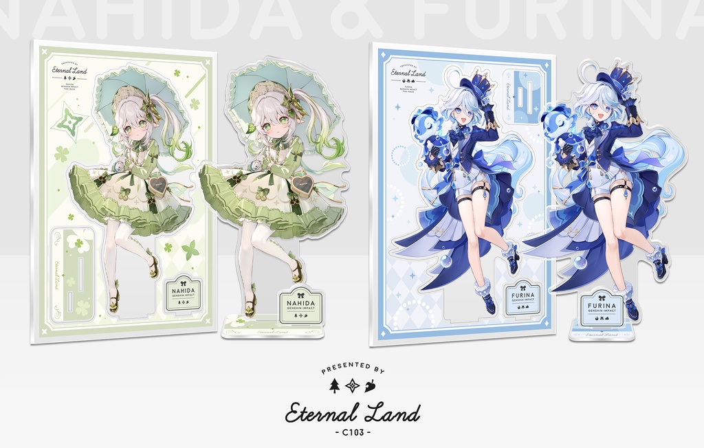 BIGアクスタ(フリーナ/ナヒーダ)【C103】 - ETERNAL LAND -BOOTH- - BOOTH