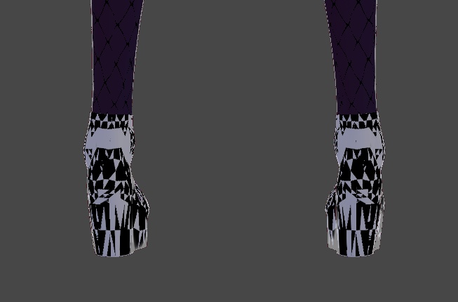 cute alt 80s platform shoes black and white - piximeat - BOOTH