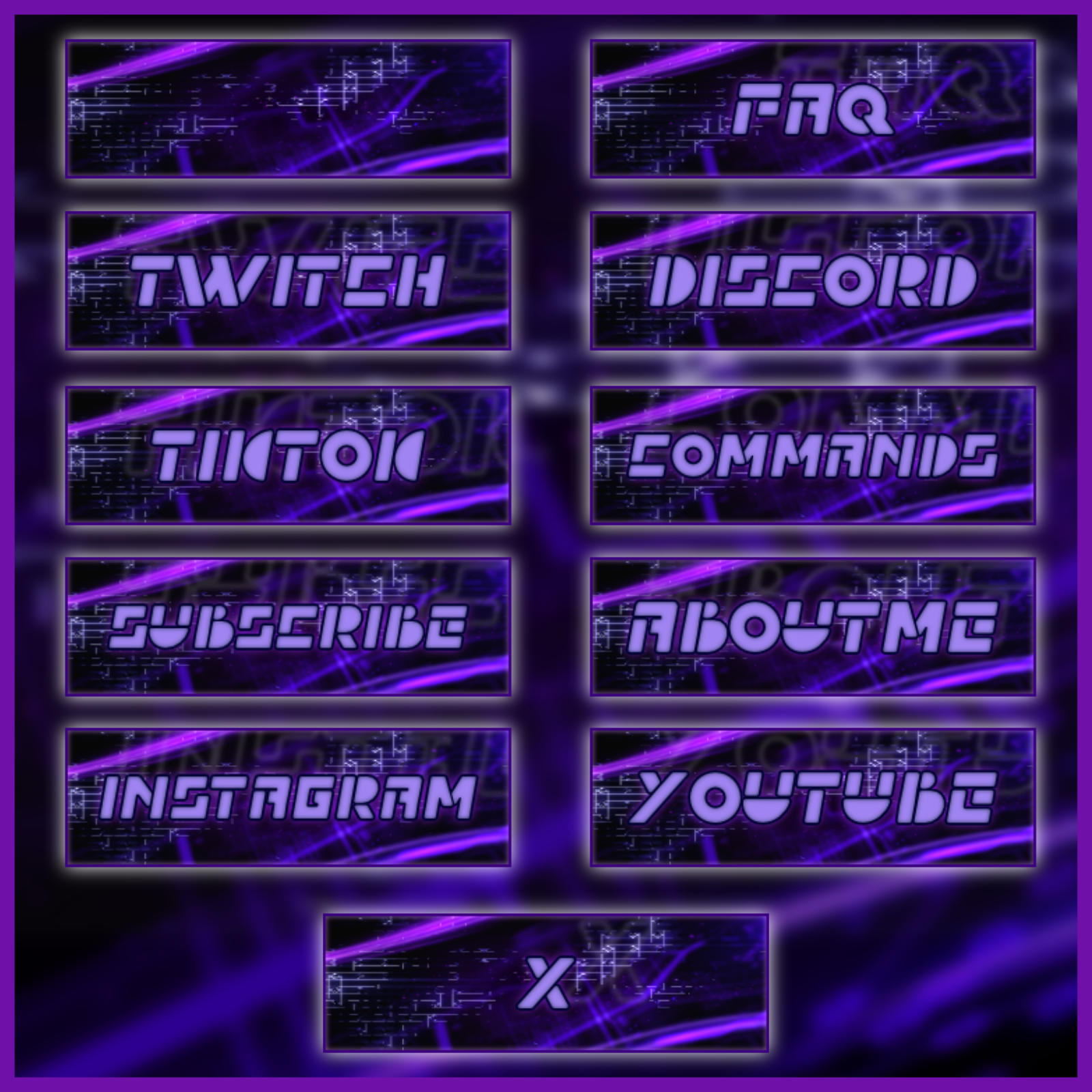 【Twitch Panel】Insanity【無料】 - Alt`s Works @配信素材など制作中！ - BOOTH