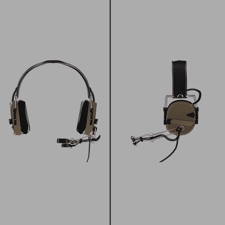 [ Hair ] Tactical Headset Mk II - Lizearu - BOOTH