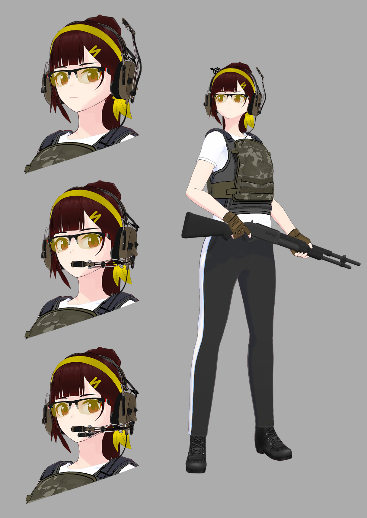[ Hair ] Tactical Headset Mk II - Lizearu - BOOTH