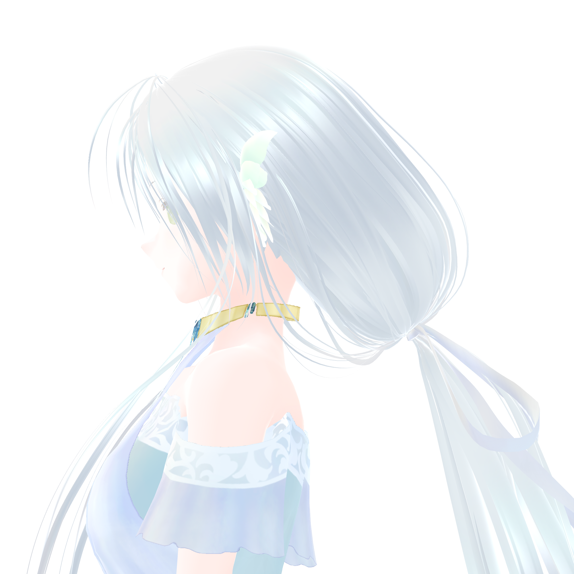 VRoid Accessory & Texture「微光の羽耳 Faintly Glowing Feather Ears」 - 6666669 ...