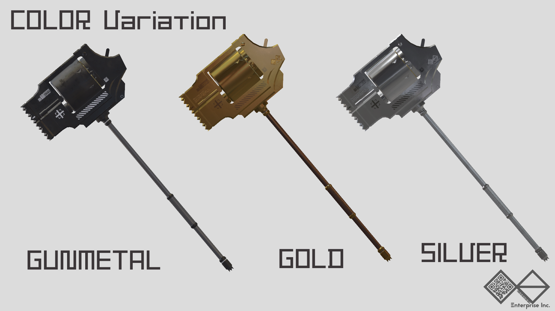 【3Dモデル】「鎚-Hammer-」「拳-Knuckle-」【武器】【Animation同梱】 - Samskara Enterprise ...