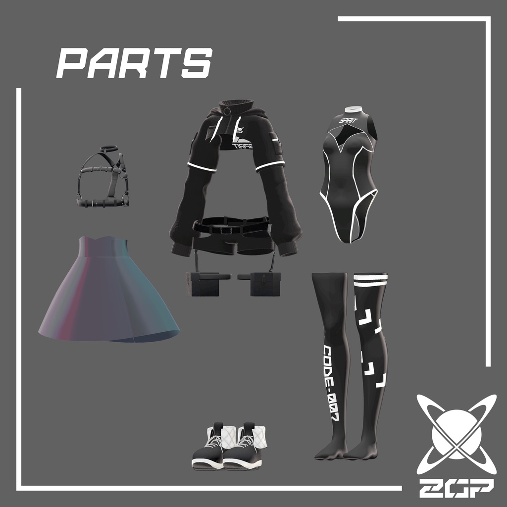 【ルーニャ対応】Clothing Set【4着】 - Zero Gravity Project - BOOTH