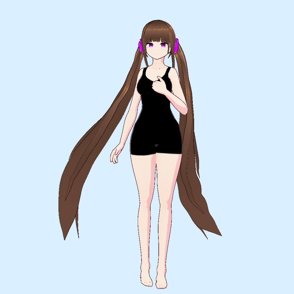 [FREE] Low Twintails V1 + Scrunchies - Reira's Items - BOOTH