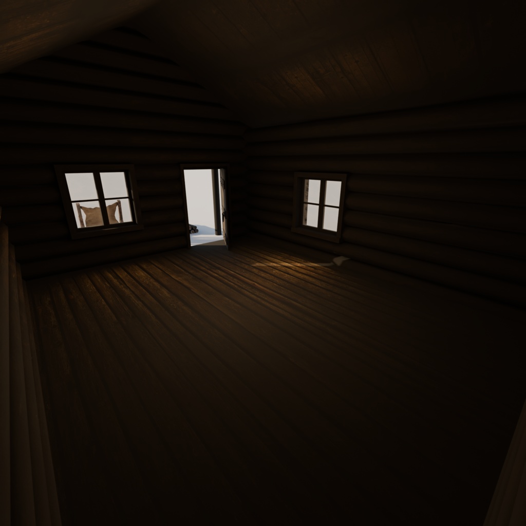 Wooden Log Cabin ♡ Low Poly - Asset Corner - BOOTH