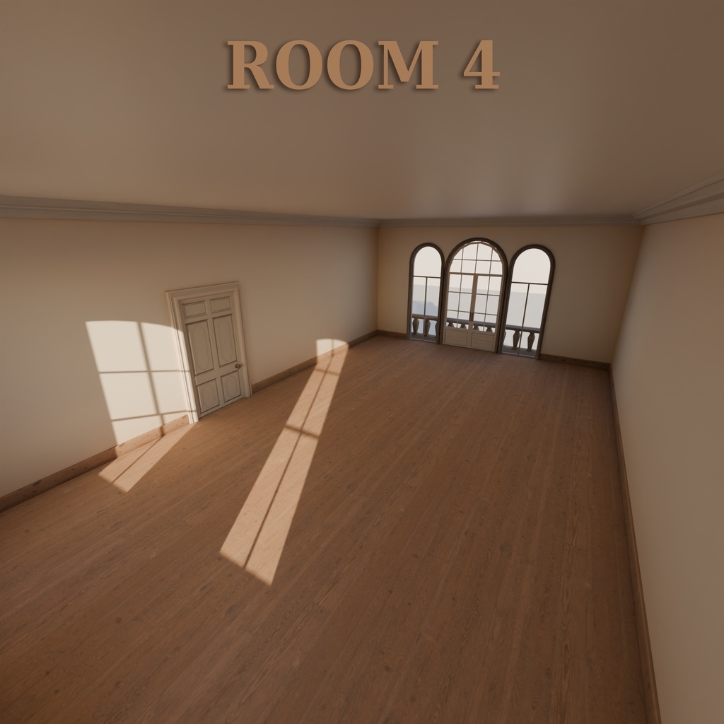 VRChat World Template Golden Manor - Asset Corner - BOOTH