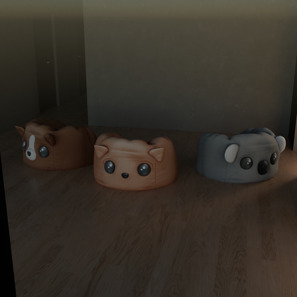 Animal Bean Bags | VRChat - Asset Corner - BOOTH
