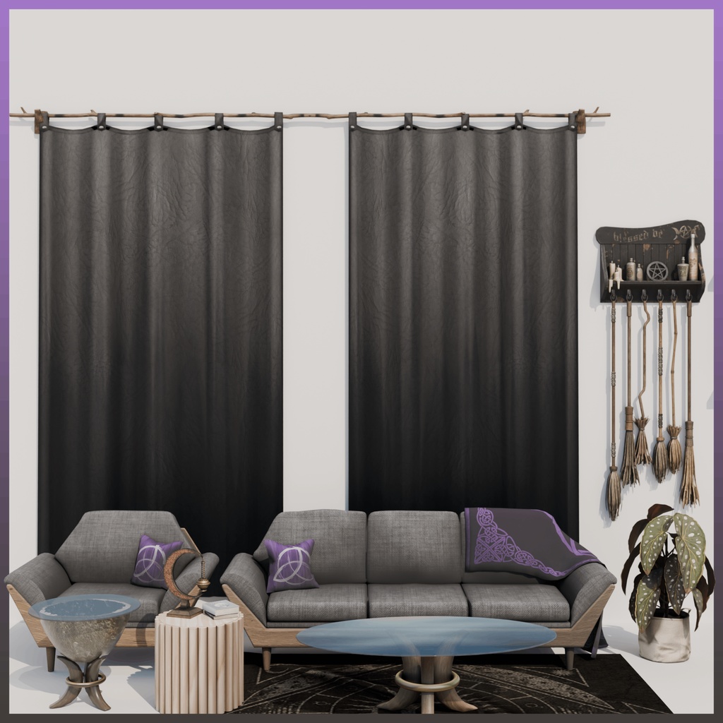【VRChat】Dark Furniture Pack 家具 - Asset Corner - BOOTH