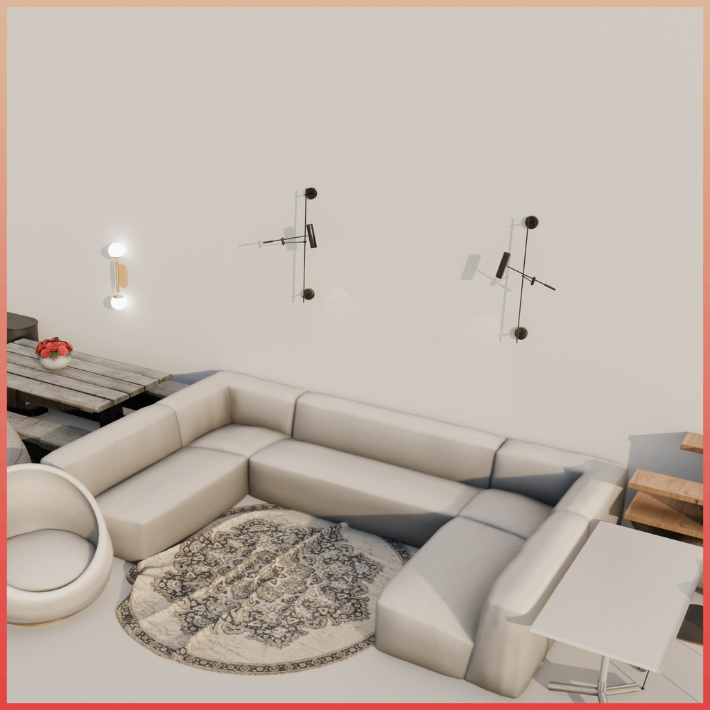 【VRChat】Low Poly Furniture Pack!! - Asset Corner - BOOTH