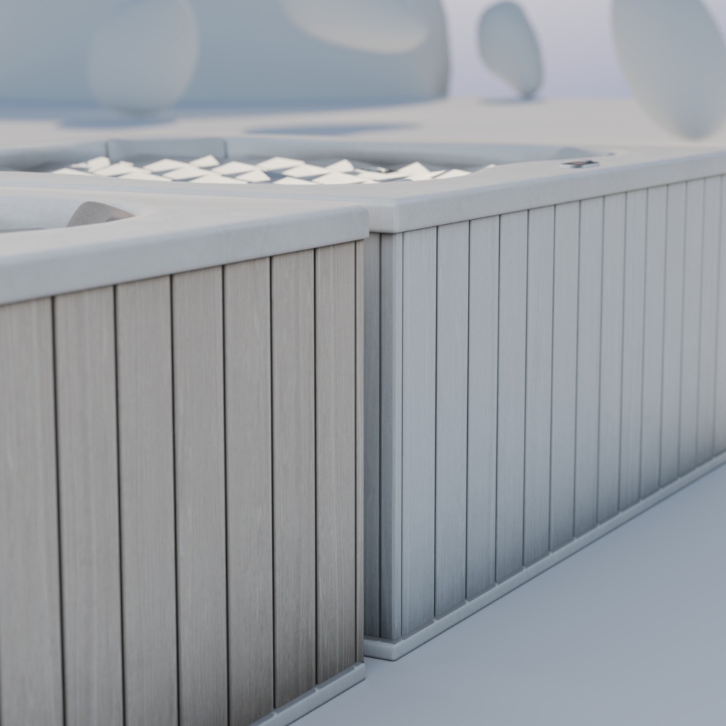 [VRChat] Hot Tub - 2 Versions - Asset Corner - BOOTH