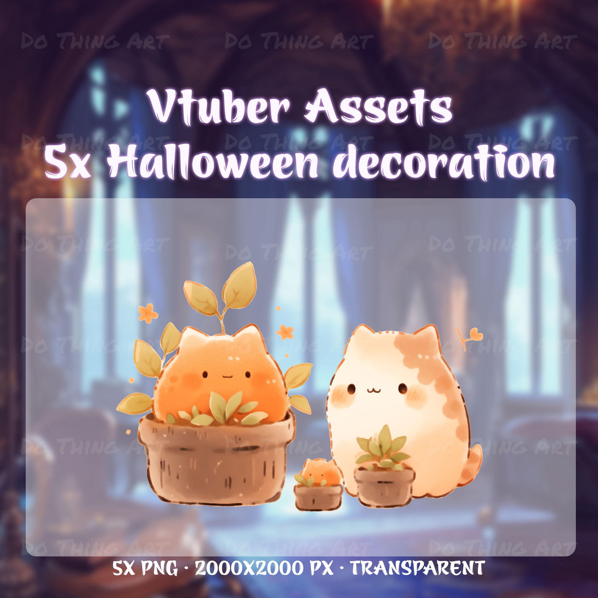Vtuber Assets | Halloween Candy | Pumpkin | Trick or Treat | Kawaii ...