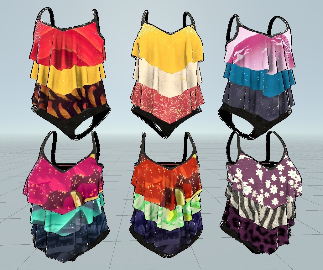 VRChat Wickerbeast Tankini - Krunk - BOOTH