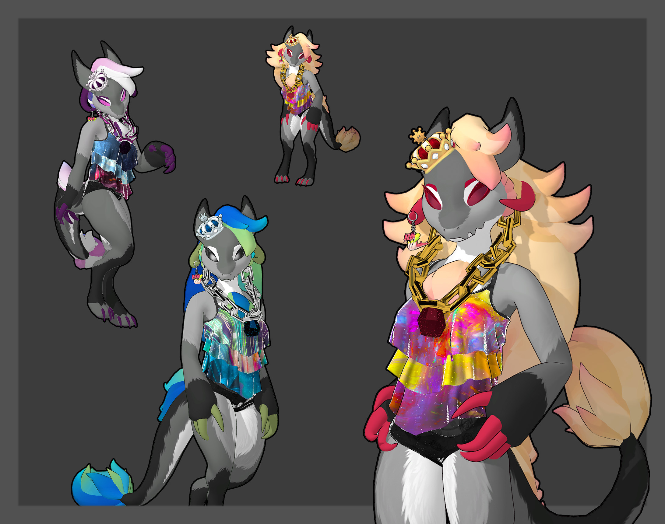 VRChat Wickerbeast Tankini - Krunk - BOOTH