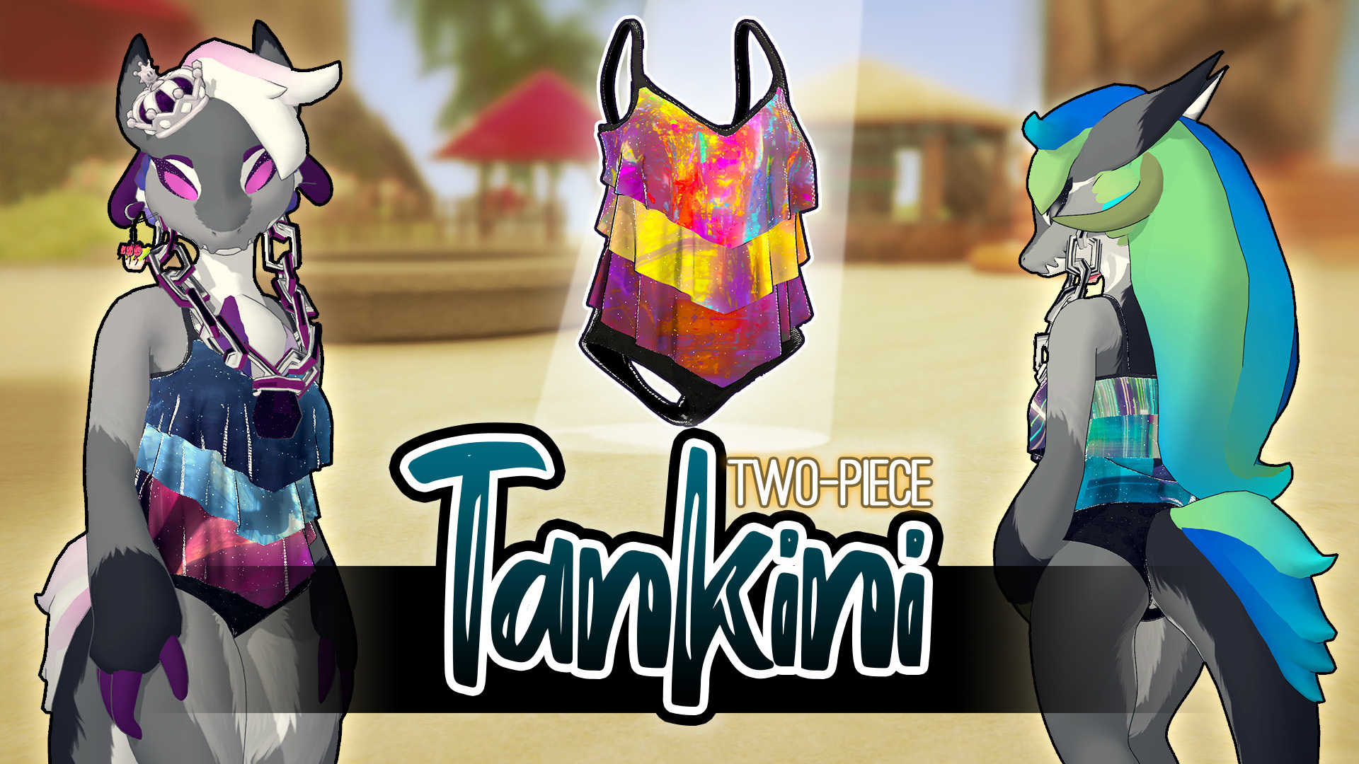 VRChat Wickerbeast Tankini - Krunk - BOOTH