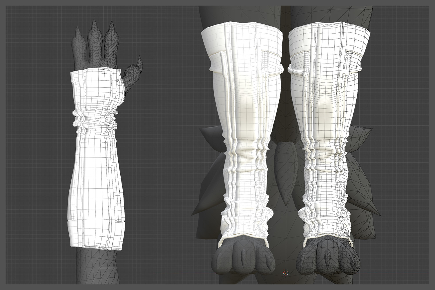 VRChat Knit Warmers for Novabeast - Krunk - BOOTH