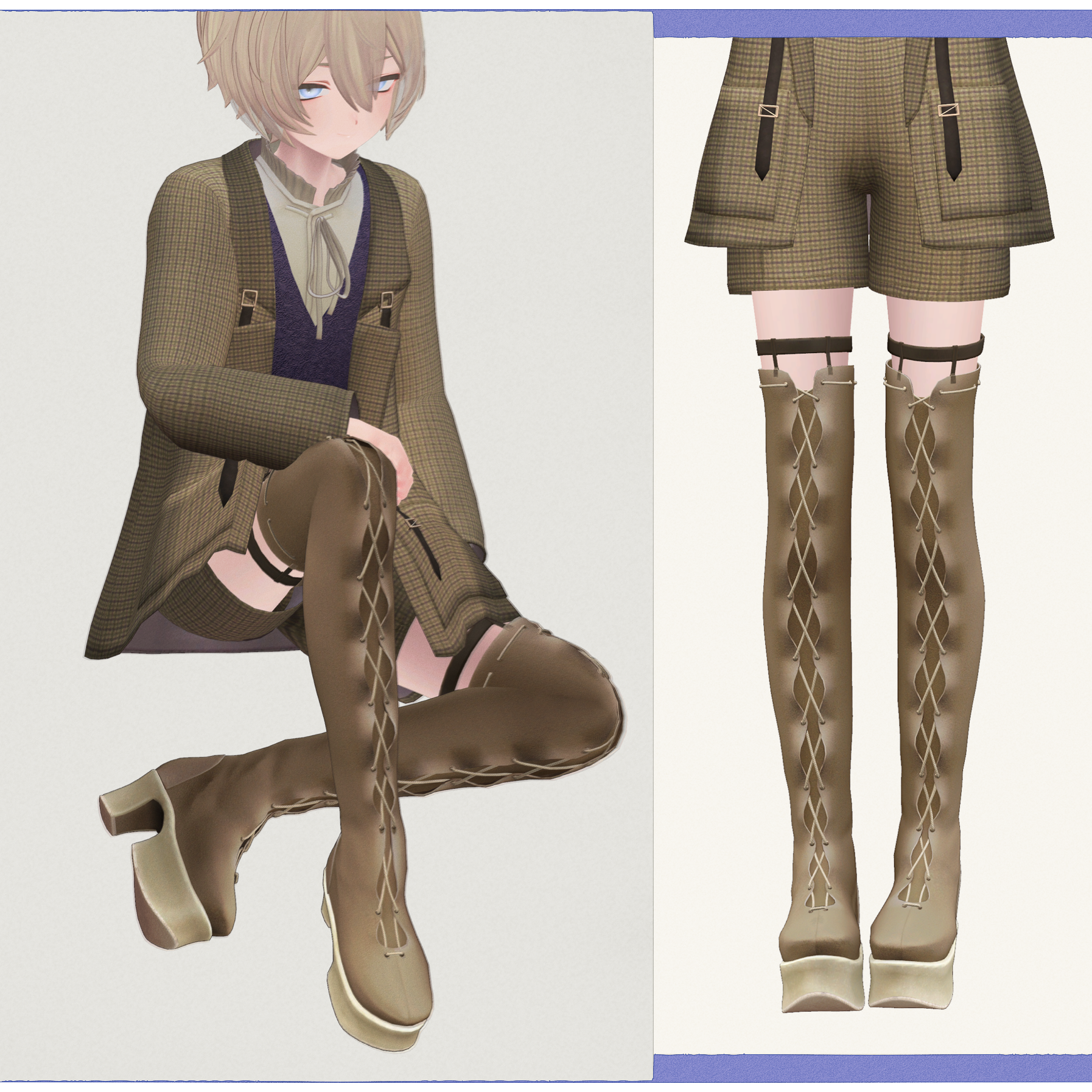 5アバター対応∴knee-high boots - ametestore - BOOTH
