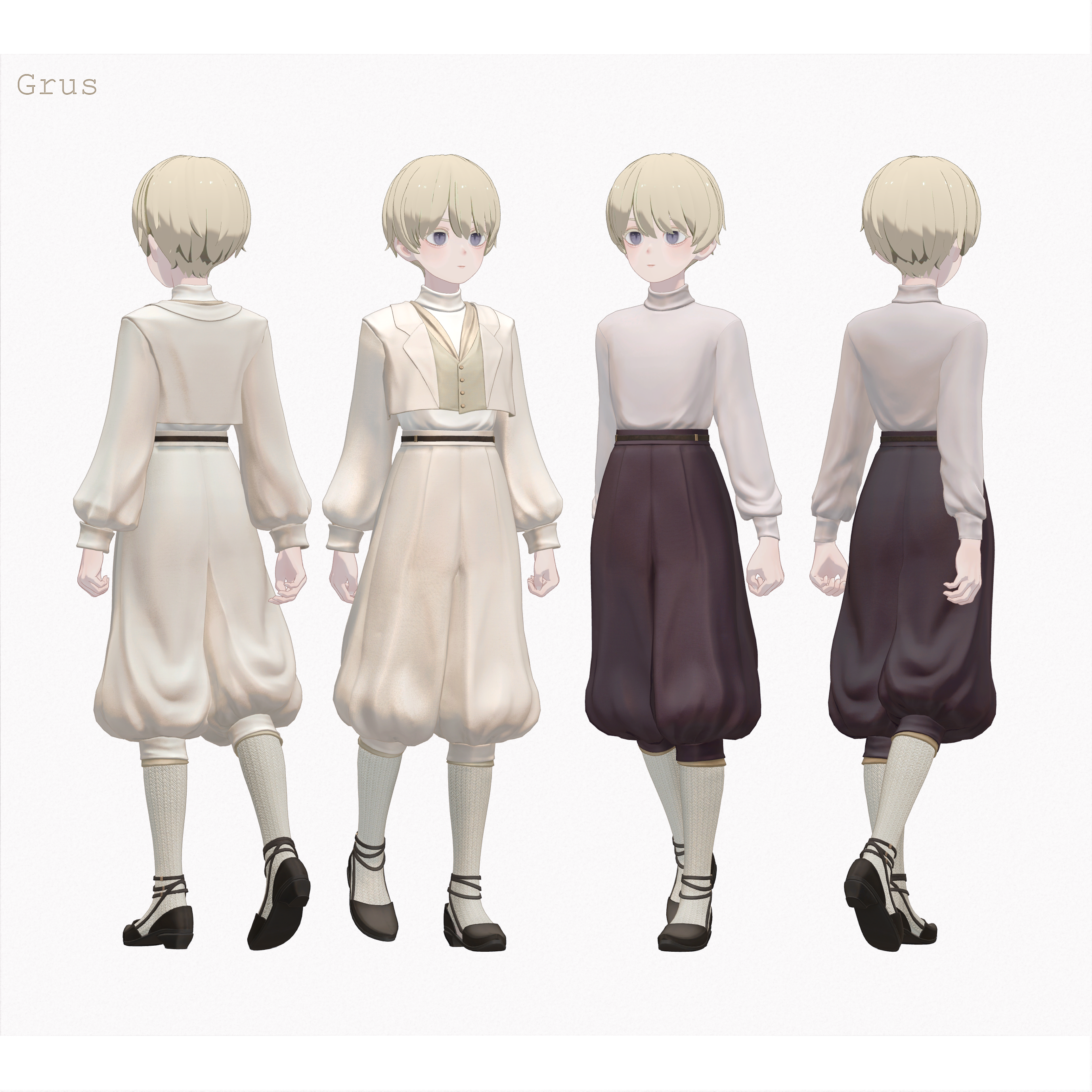 4アバター対応∴QuietLeucot/Co-ord-01 - ametestore - BOOTH