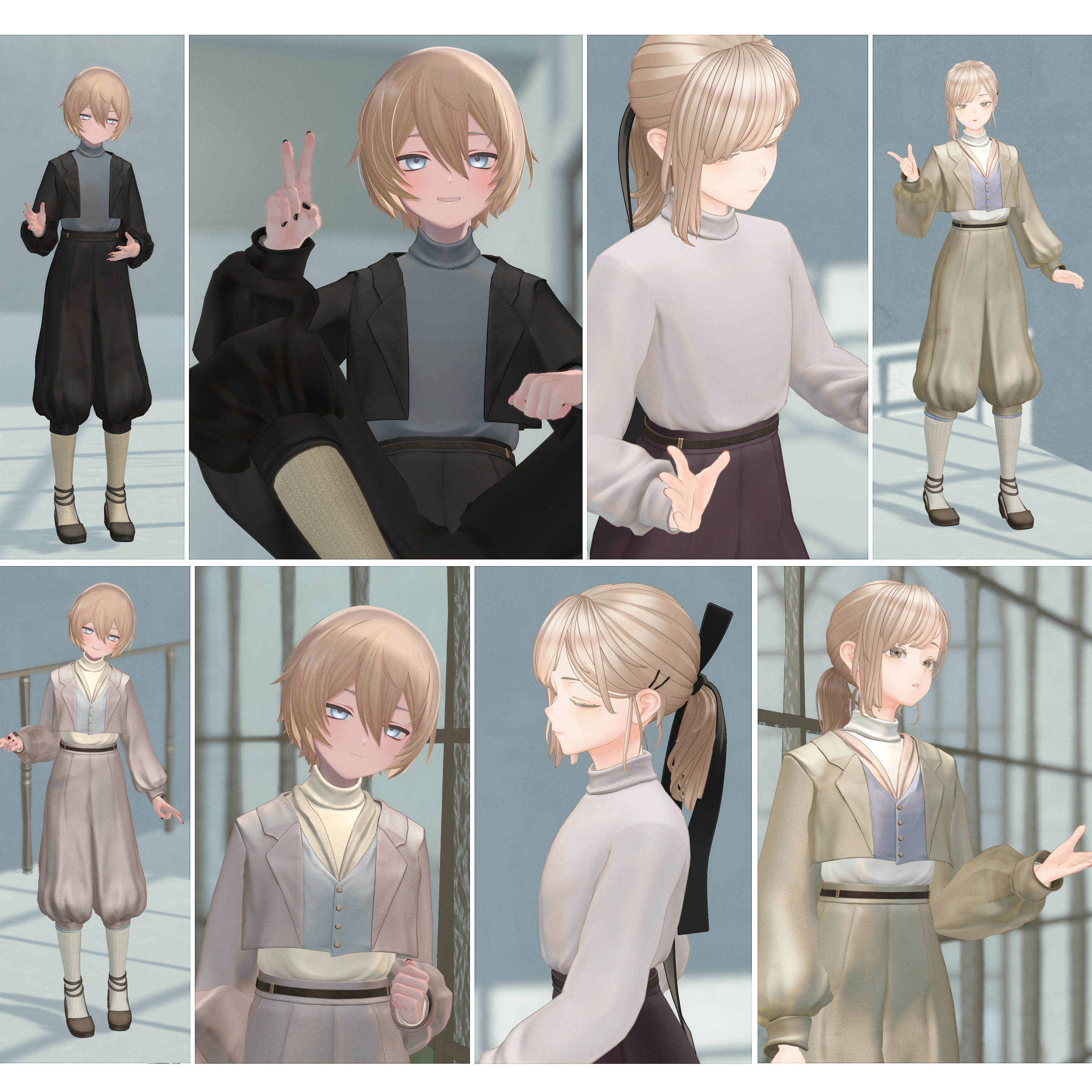 4アバター対応∴QuietLeucot/Co-ord-01 - ametestore - BOOTH