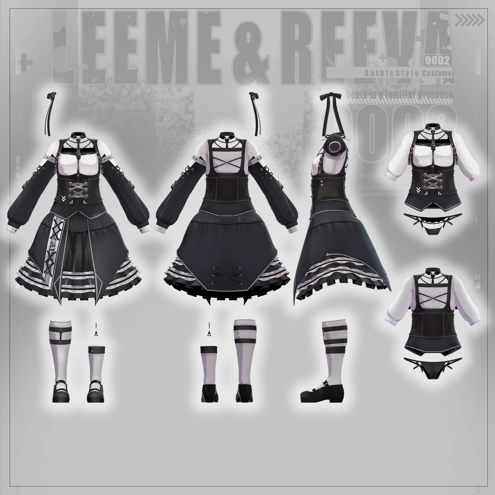 【3D衣装】Leeme & Reeva - GothicStyle - - スタジオシャーロ - BOOTH
