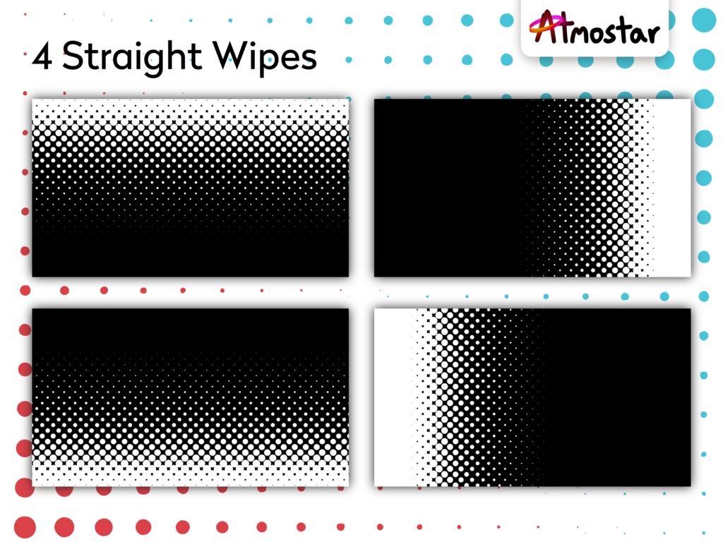 Comic Halftone Matte Transitions - Pack of 10 Animated Retro Art Assets ...