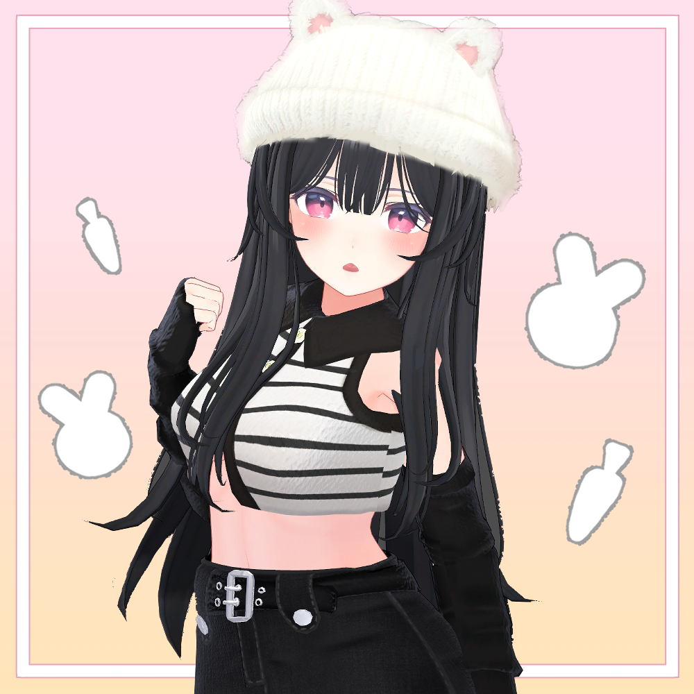 [kikyo] Cutie rabbit hat set (VRC 3Dアイテム) - shushu *BOUTIQUE* - BOOTH