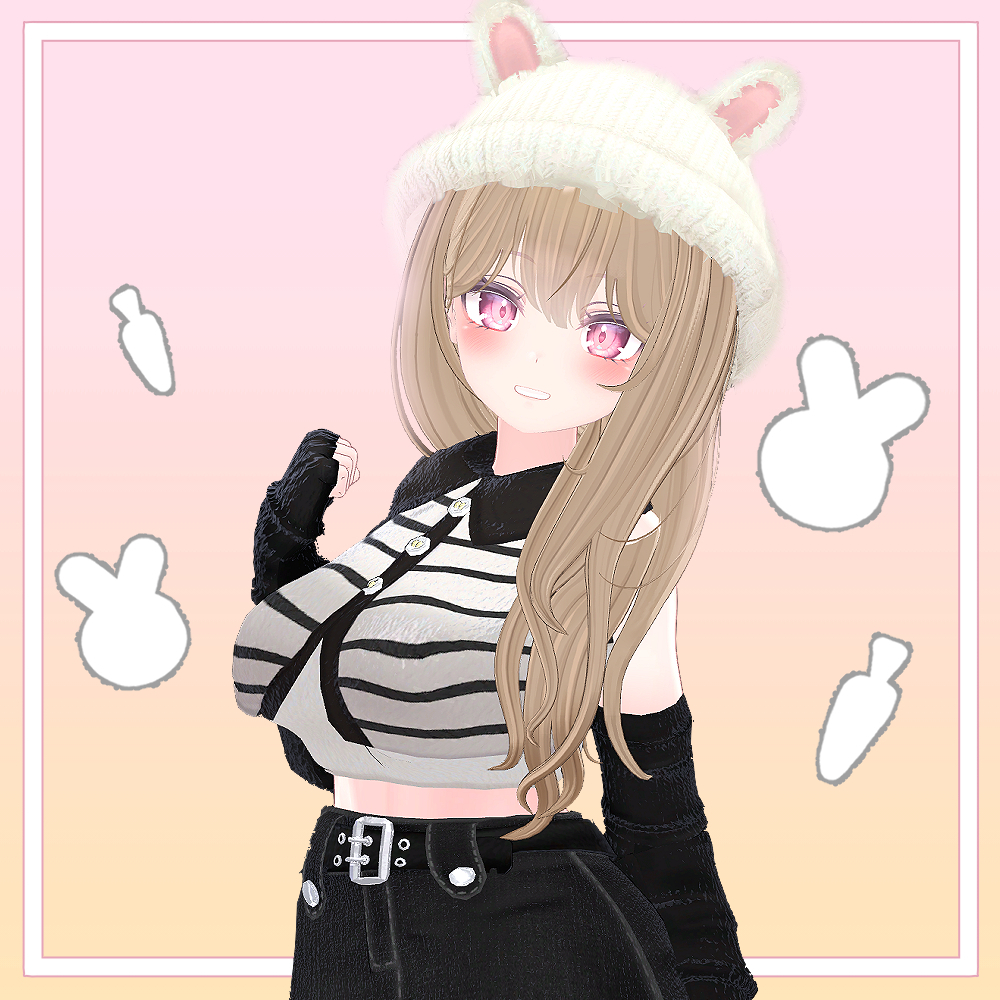 [selestia] Cutie rabbit hat set (VRC 3Dアイテム) - shushu *BOUTIQUE* - BOOTH