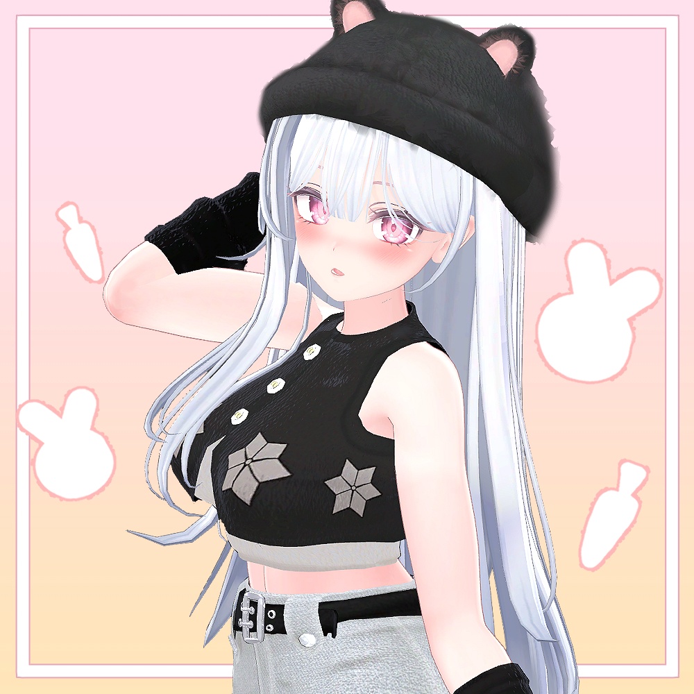 [selestia] Cutie rabbit hat set (VRC 3Dアイテム) - shushu *BOUTIQUE* - BOOTH
