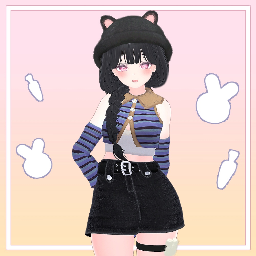 [selestia] Cutie rabbit hat set (VRC 3Dアイテム) - shushu *BOUTIQUE* - BOOTH