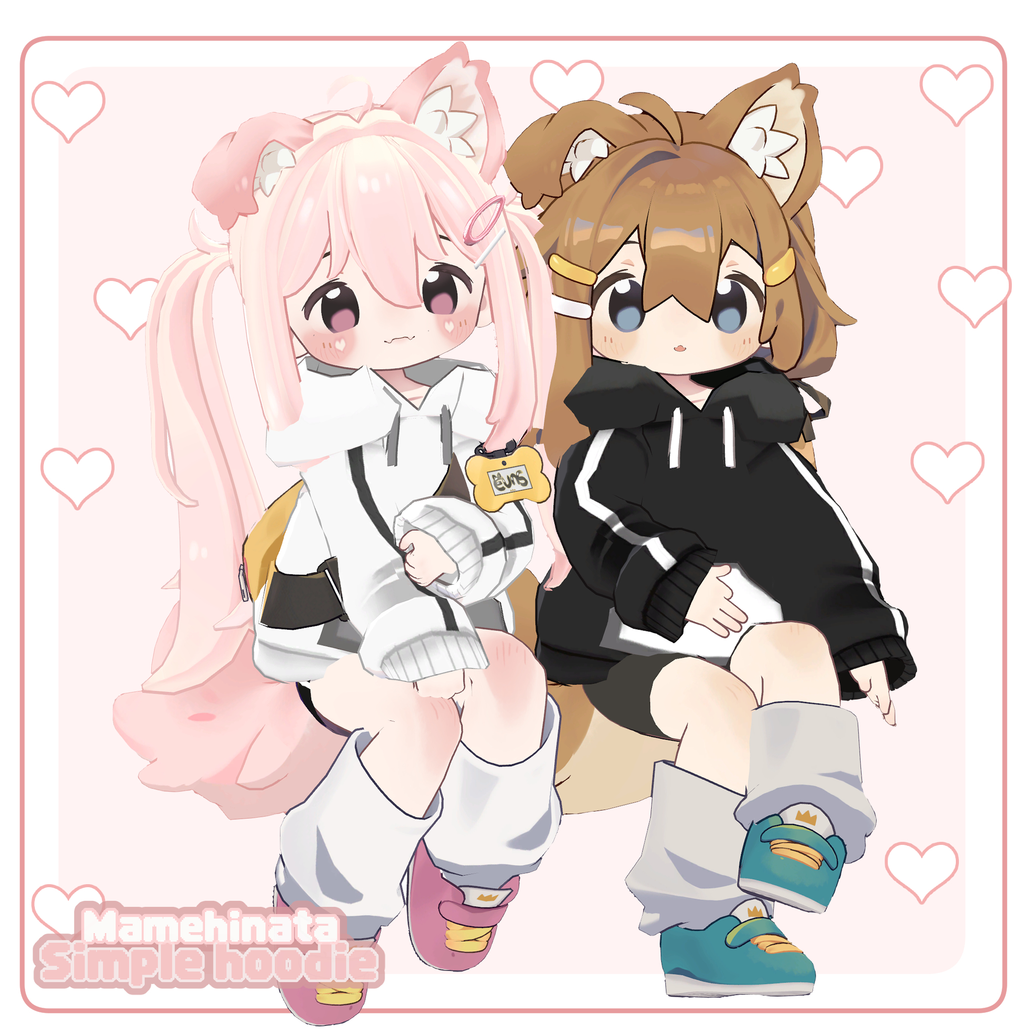 [mame hinata/まめひなた] mame simple hoodie (VRC 3Dアイテム) - shushu *BOUTIQUE* - BOOTH