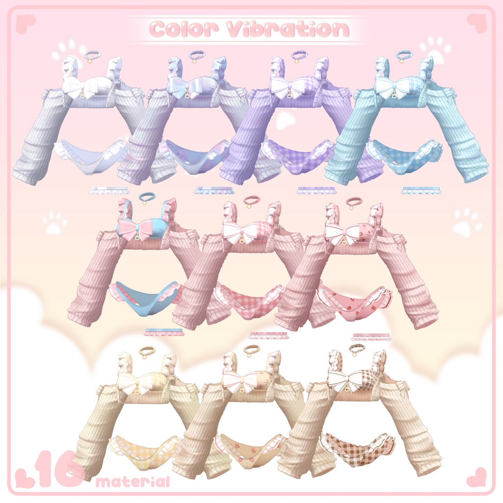 [5アバター対応] Lovely Neco Bikini (VRC 3Dアイテム) - shushu *BOUTIQUE* - BOOTH