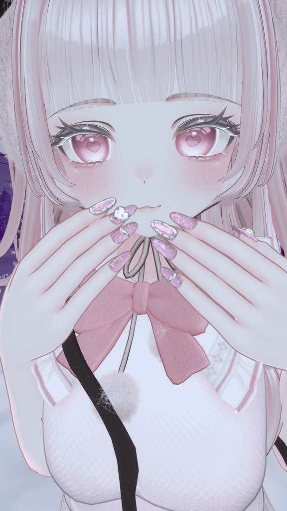 [Free / 無料][5アバター対応]Natural heart nail (VRC 3Dアイテム) - shushu *BOUTIQUE* - BOOTH