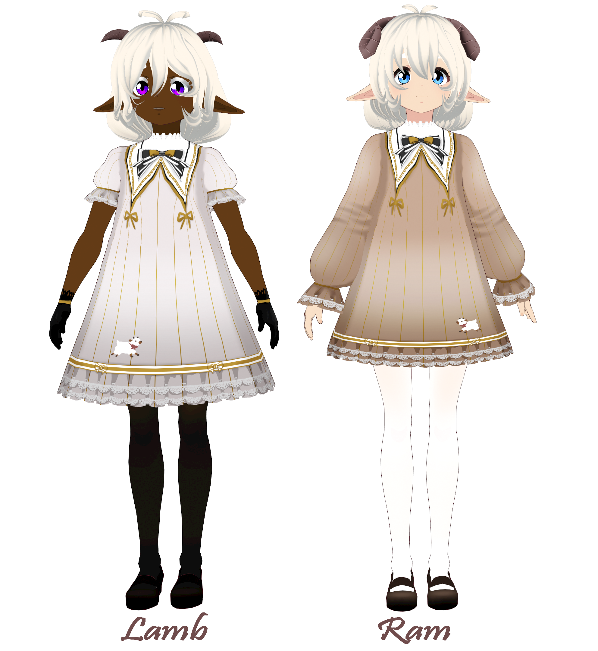 Ram Lamb Vroid Models for Vtubing or VRchat - ArgamaWitch - BOOTH