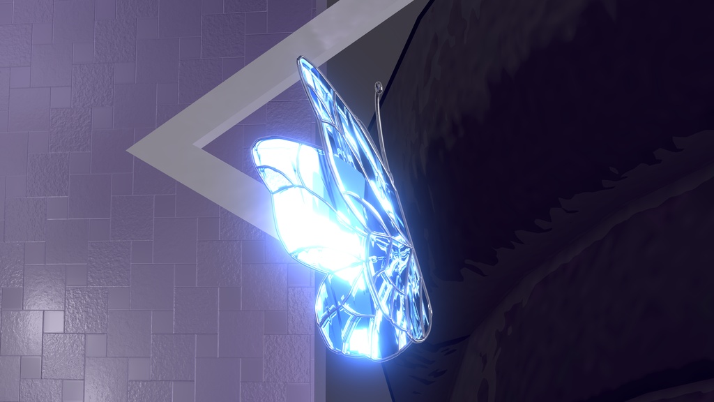 [VRChat] Glass Butterfly - Instance Shop - BOOTH