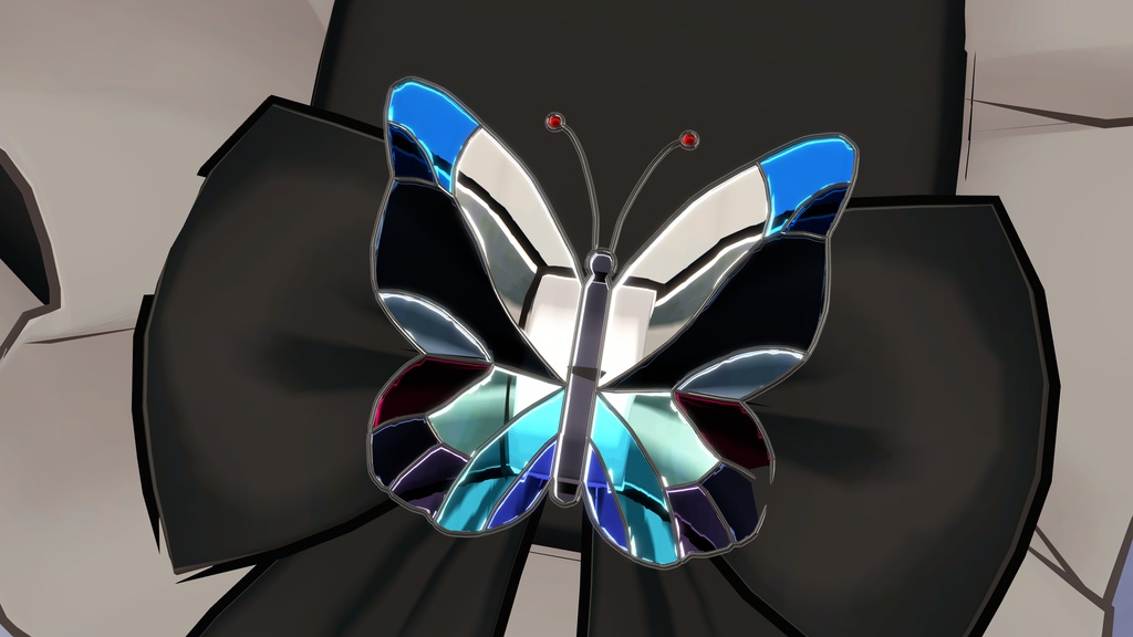[VRChat] Glass Butterfly - いんすたんす - BOOTH