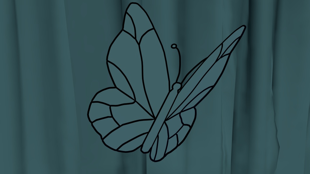 [VRChat/MA] Glass Butterfly Pet - いんすたんす - BOOTH