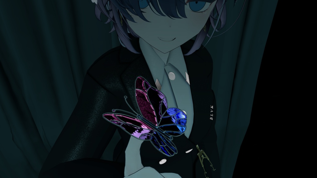 [VRChat/MA] Glass Butterfly Pet - いんすたんす - BOOTH