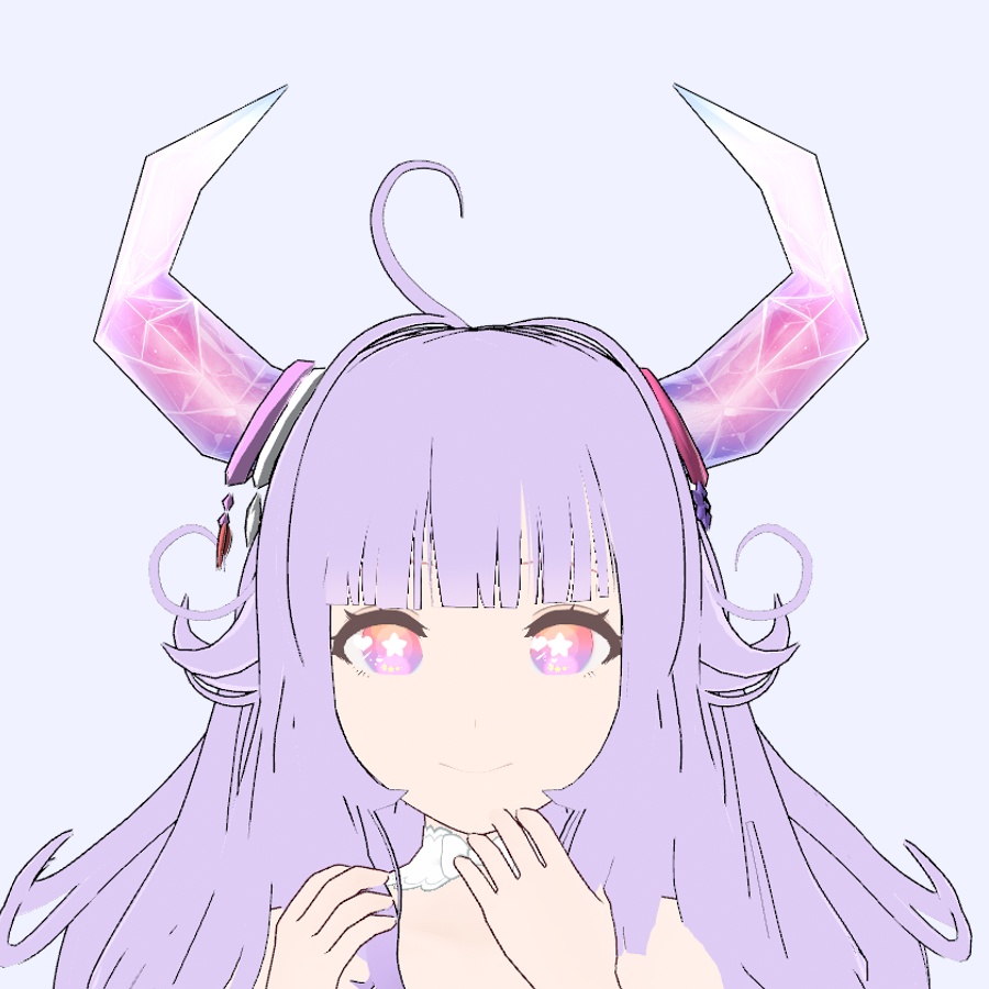 【VRoid】 Crystal horns - LECHE - BOOTH