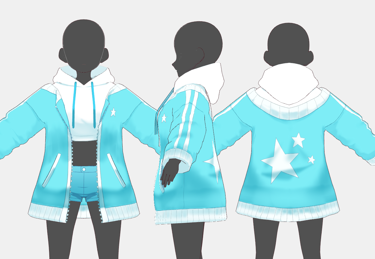 【VRoid】star jacket - LECHE - BOOTH