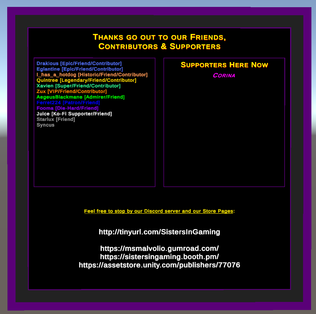 Custom VRC World Web UI Assets (Udon) - sistersingaming - BOOTH