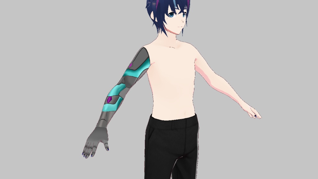 cyborg arm vroid - ilustraV - BOOTH