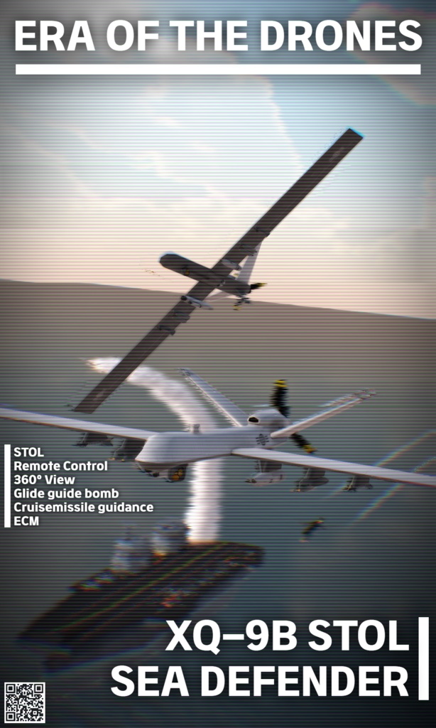 VRChat用] XQ-9B Sea Defender (UCAV) - 5sori - BOOTH