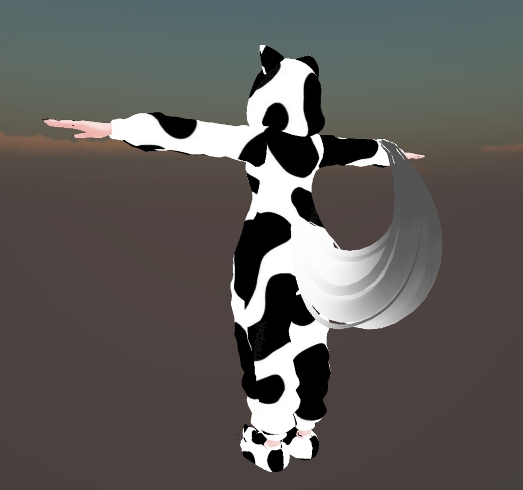 Cow design Cat girl Vrm file - TabbyX Vrm - BOOTH