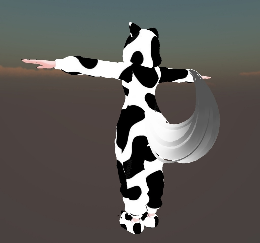 Cow design Cat girl Vrm file - TabbyX Vrm - BOOTH