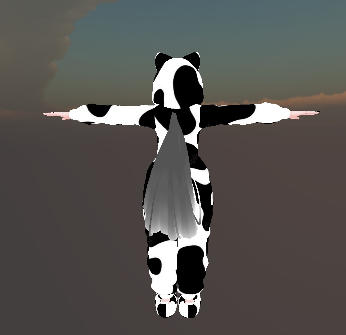 Cow design Cat girl Vrm file - TabbyX Vrm - BOOTH