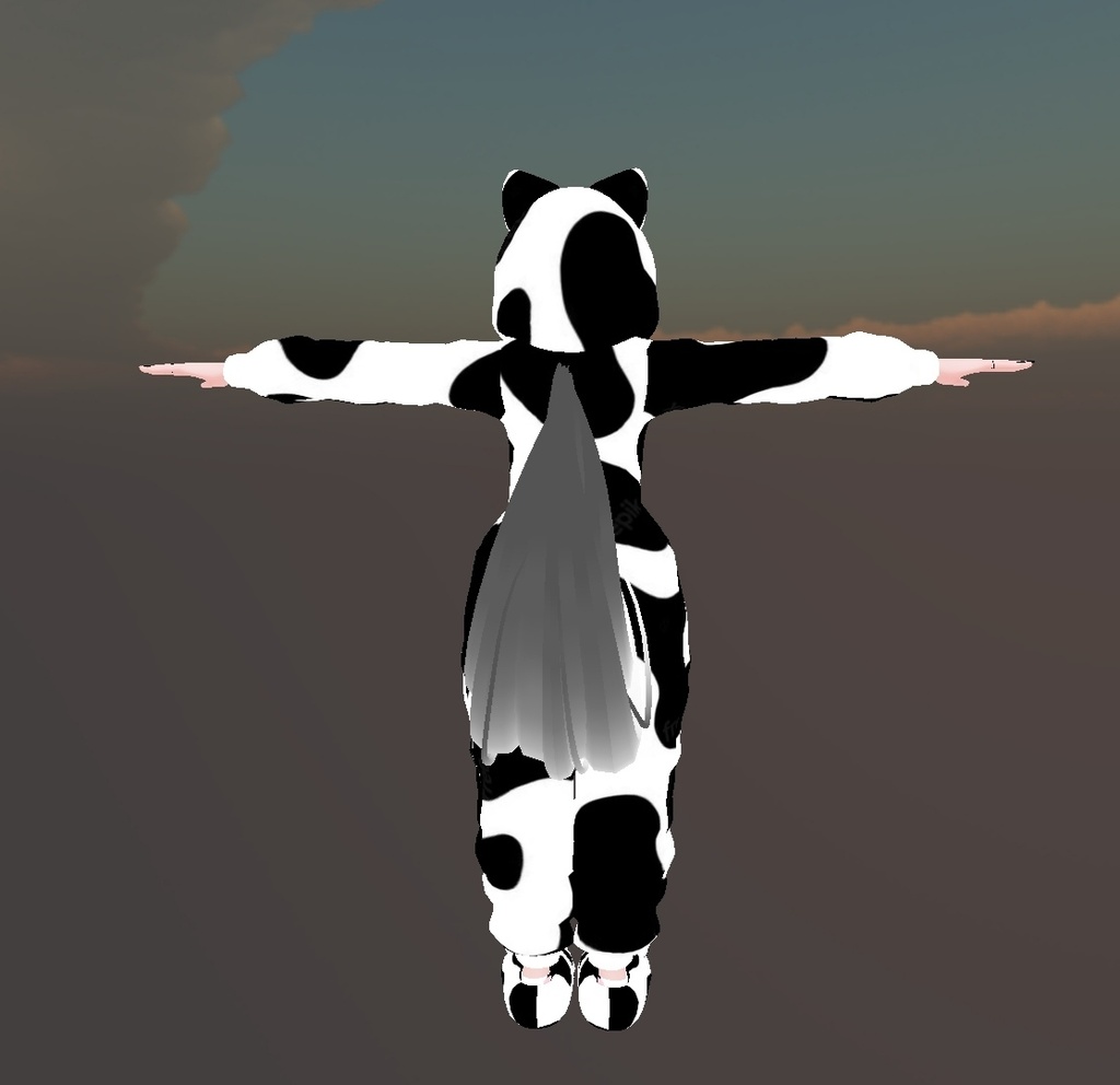 Cow design Cat girl Vrm file - TabbyX Vrm - BOOTH