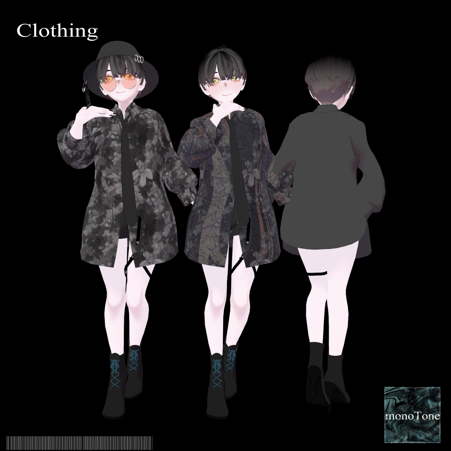 【無料】#Chima-Ella3D(キマ-エラ) - monoTone - BOOTH