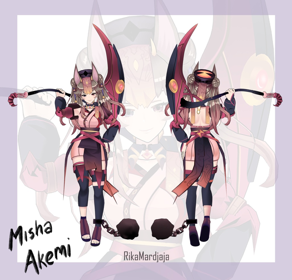 Misha Akemi [オリジナル3Dモデル] - Rika Mardjaja - BOOTH